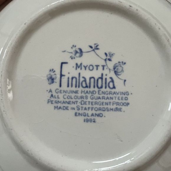 Myott | Kitchen | Myott Staffordshire Finlandia Table Wear Tea Dinner ...